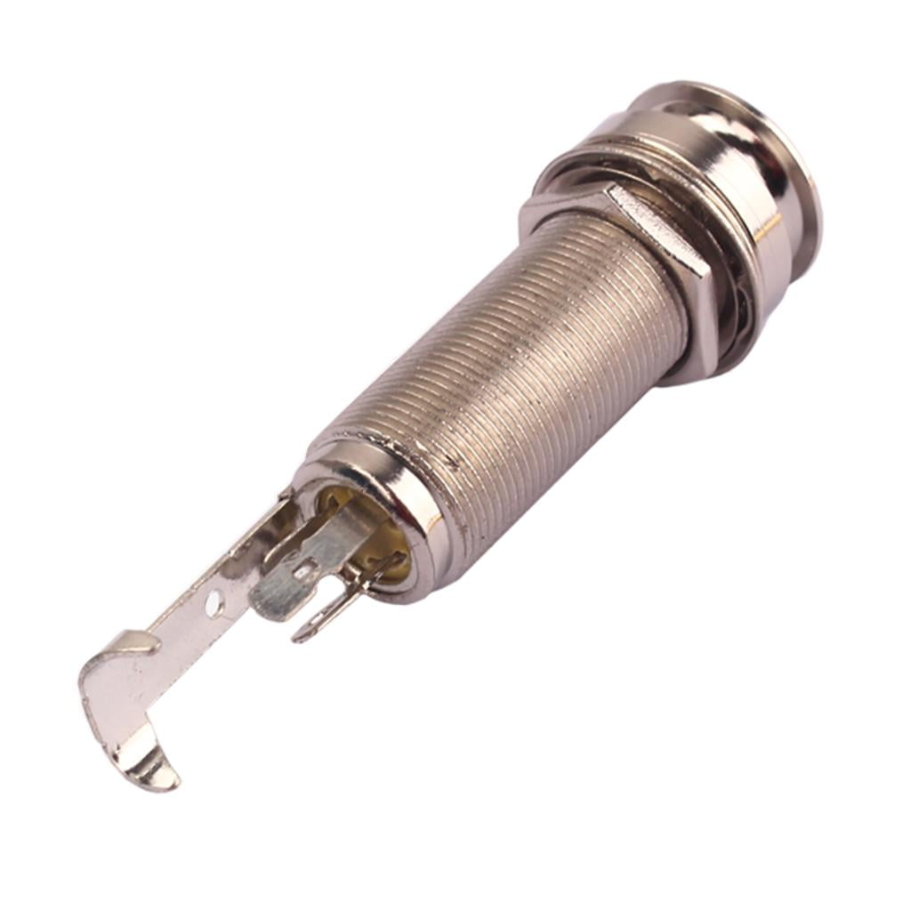 GT223 Brass Threaded Cylinder Style Guitar End Pin Stereo Socket for ...