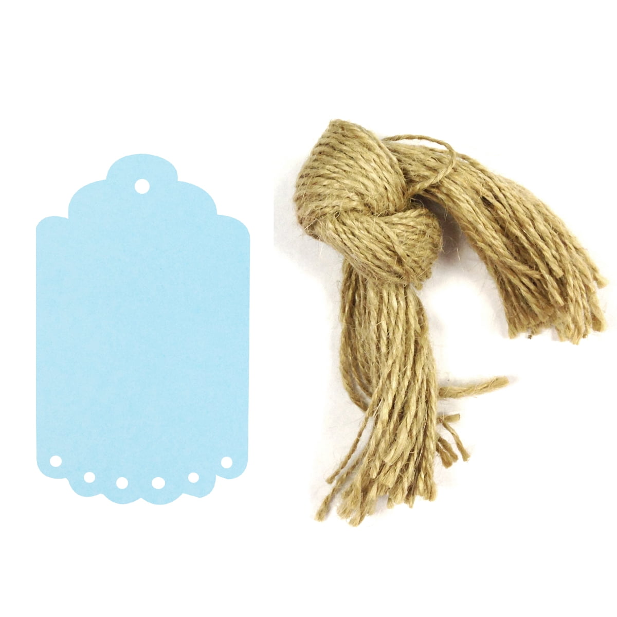 Wrapables® 50 Gift Tags/Kraft Hang Tags with Free Cut Strings for Gifts ...