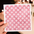 3drose, Cute Image of Watercolor Pink and White Daisy Pattern, 6 ...
