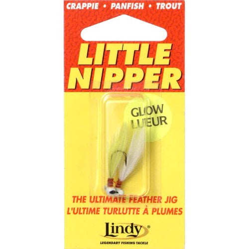 Lindy Little Nipper Jig Fishing Lure Jig Chartreuse Glow 1/64 oz ...