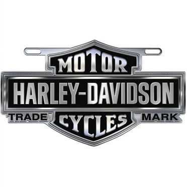 Harley-Davidson Motorcycle Bar & Shield Black License Plate, Rust ...