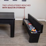 Hathaway Park Avenue 7-Foot Pool Table Tennis Combination with Dining ...