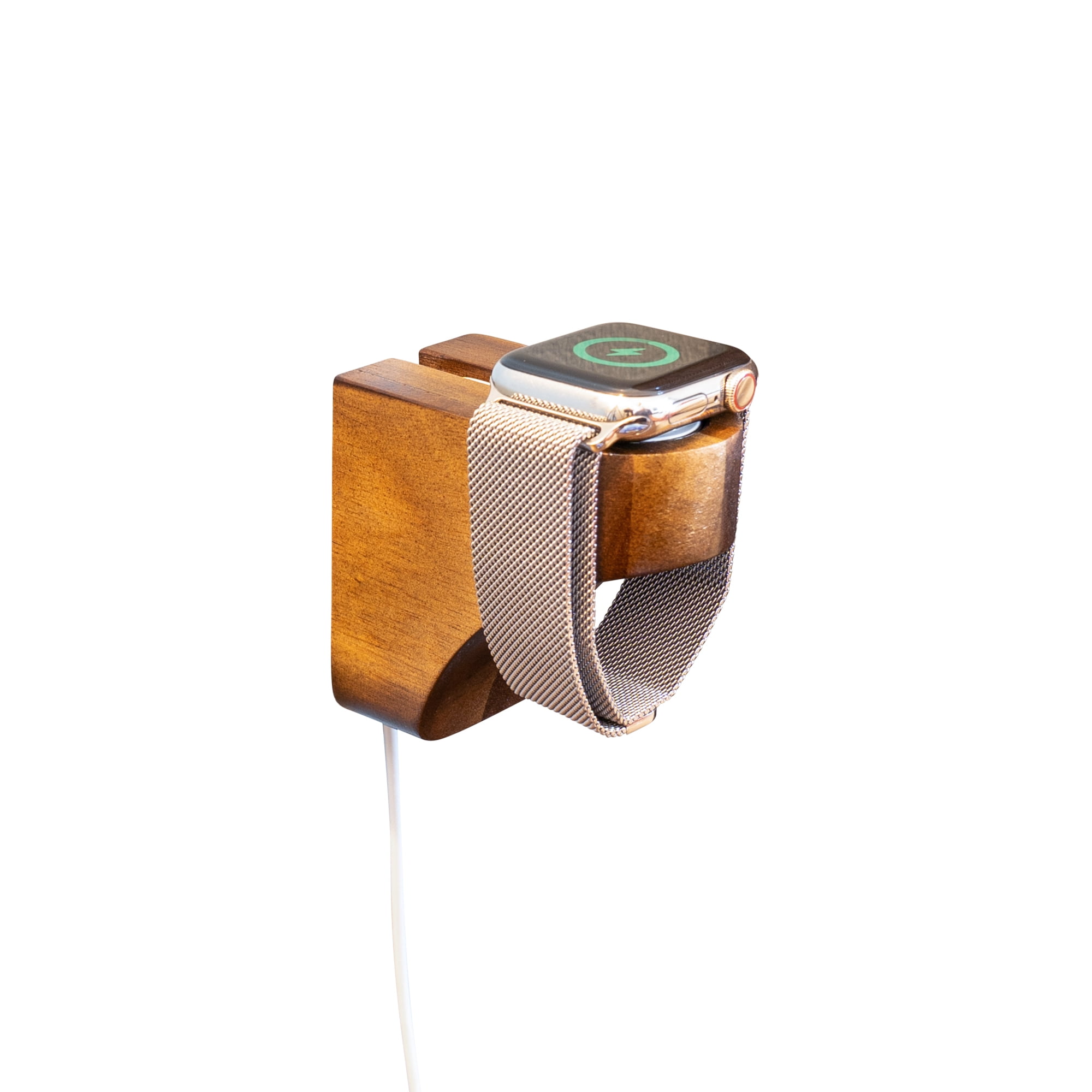 Wood Wall Charging Station for Apple Watch - Wooden Charging Dock ...