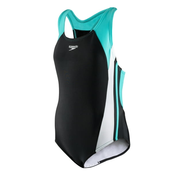 Speedo Girls Infinity Splice 1pc One Piece Swimsuit Black Walmart Ca