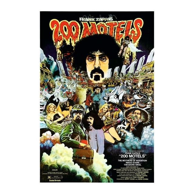 200 Motels Poster Frank Zappa Poster Metal Sign 8Inx 12In Metal Print ...