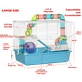 LARGE 3-Tiers Deluxe Hamster Mansion, Mouse Habitat, Gerbil Home ...
