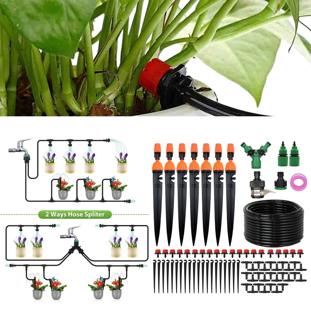 Irrigation Drip Kit, 15/30M Adjustable Automatic Micro Garden ...