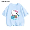 Hello Kitty Tshirt Kids Clothes Girls Clothes Children Y2k Kawaii ...