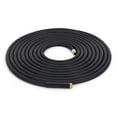 0.75 in. Dia x 75 ft. Heavy-Duty Rubber Garden Water Hose with Brass ...