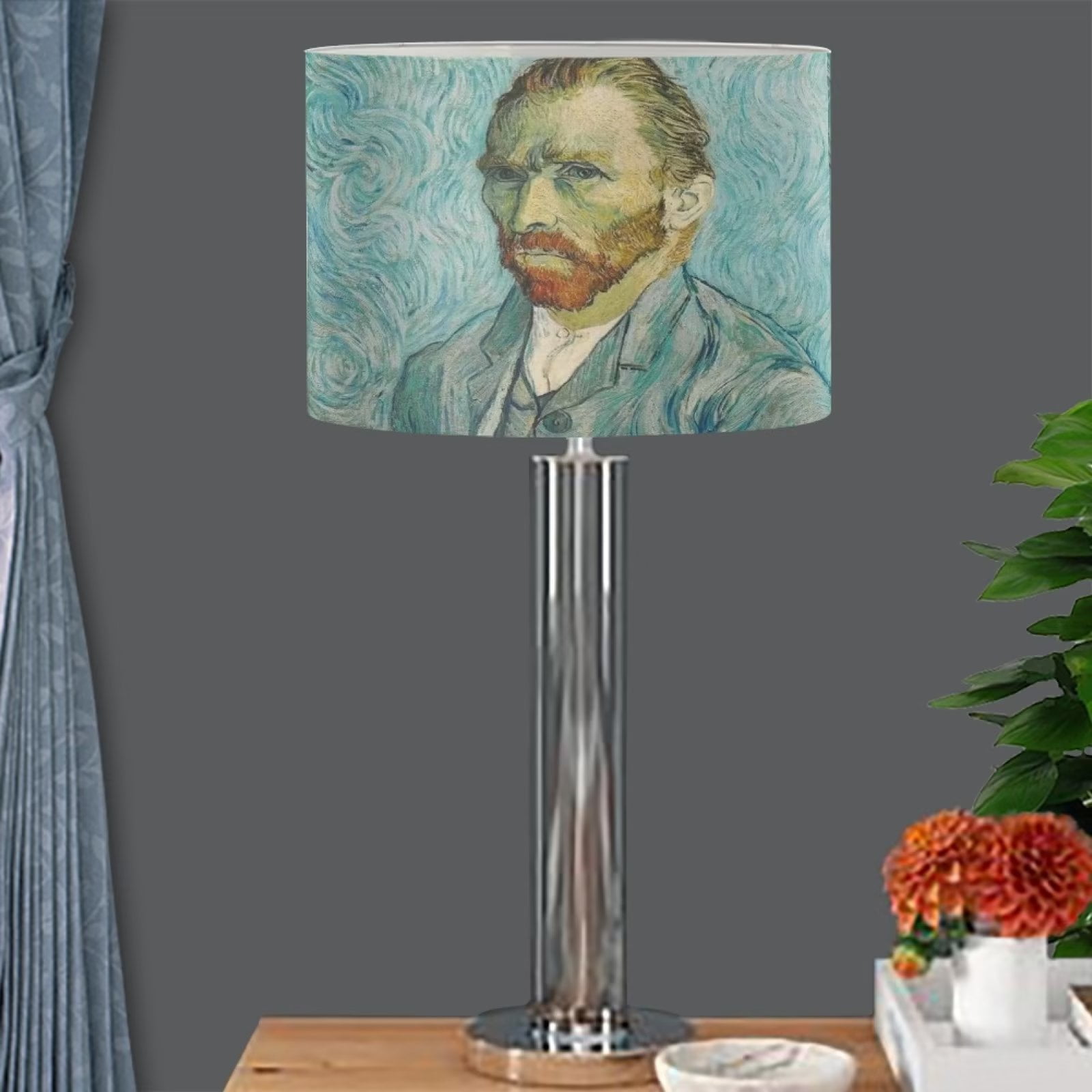 NETILGEN Farmhouse Lamp Shade Home Self Portrait Lampshade PVC Drum ...