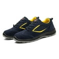 AUDeals Men's Welding Shoes Cowhide Low Top Work Shoes Non Slip Wear ...
