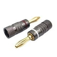 4mm Banana Socket Connector Gold Plated with Screw Lock Binding Post ...