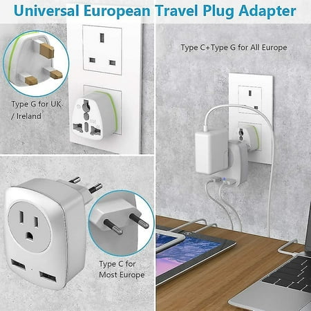 European Travel Plug Adapter, European And British Power Socket Adapter ...