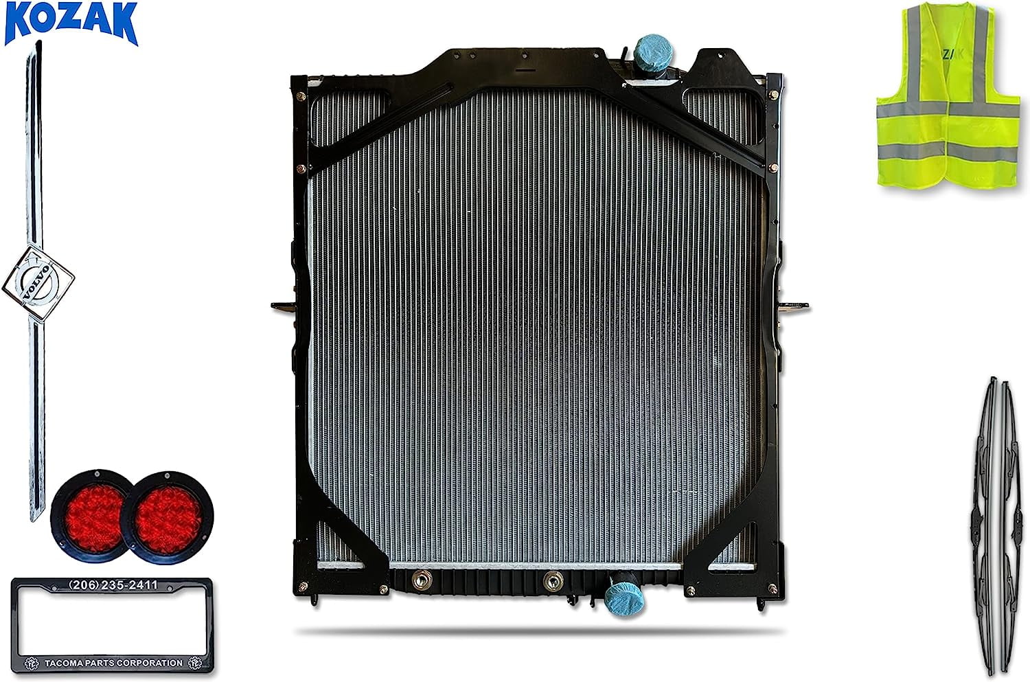 KOZAK Replacement Radiator 20984815 for Volvo VNL 2003-2008, VNM 2004 ...