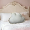 Cheapark Modern Grid Lace Throw Pillow Cover with Plush Insert Elegant ...