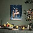 500pcs Charming Ballet Dancer in Winter Forest Puzzle Fabric Wall Art ...
