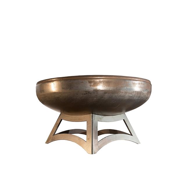 OF30LTY-HB 30 dia. Liberty Natural Steel Hollow Base Fire Pit - Walmart.com