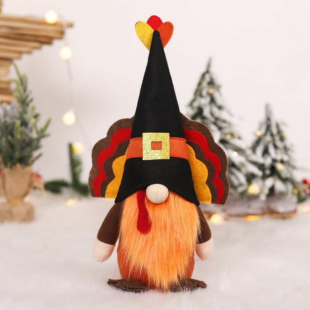 Thanksgiving Gnome Plush Doll Holiday Scandinavian Tomte Nisse Dwarf ...