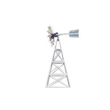 OWS Wood Windmill Kit - Galvanized Ornamental Head with Wood Plans and ...