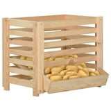 vidaXL Potato Box 19.7"x19.7"x31.5" Solid Wood Pine - Walmart.com