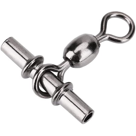 20 Pcs Fishing Crane Swivels 5 Types Cross line Crimp Swivel Tackle ...