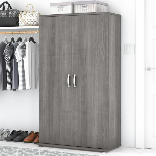 Universal Tall Clothing Storage Cabinet in Platinum Gray - Engineered ...