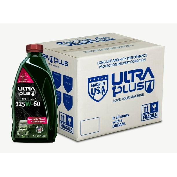 Ultra1Plus™ SAE 25W-60 Blend Heavy-Duty Motor Oil, API CH-4/SJ (Green ...