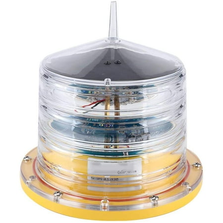 Dyfrio Solar Ship Beacon Light IP68 Waterproof Yellow Light Safety ...