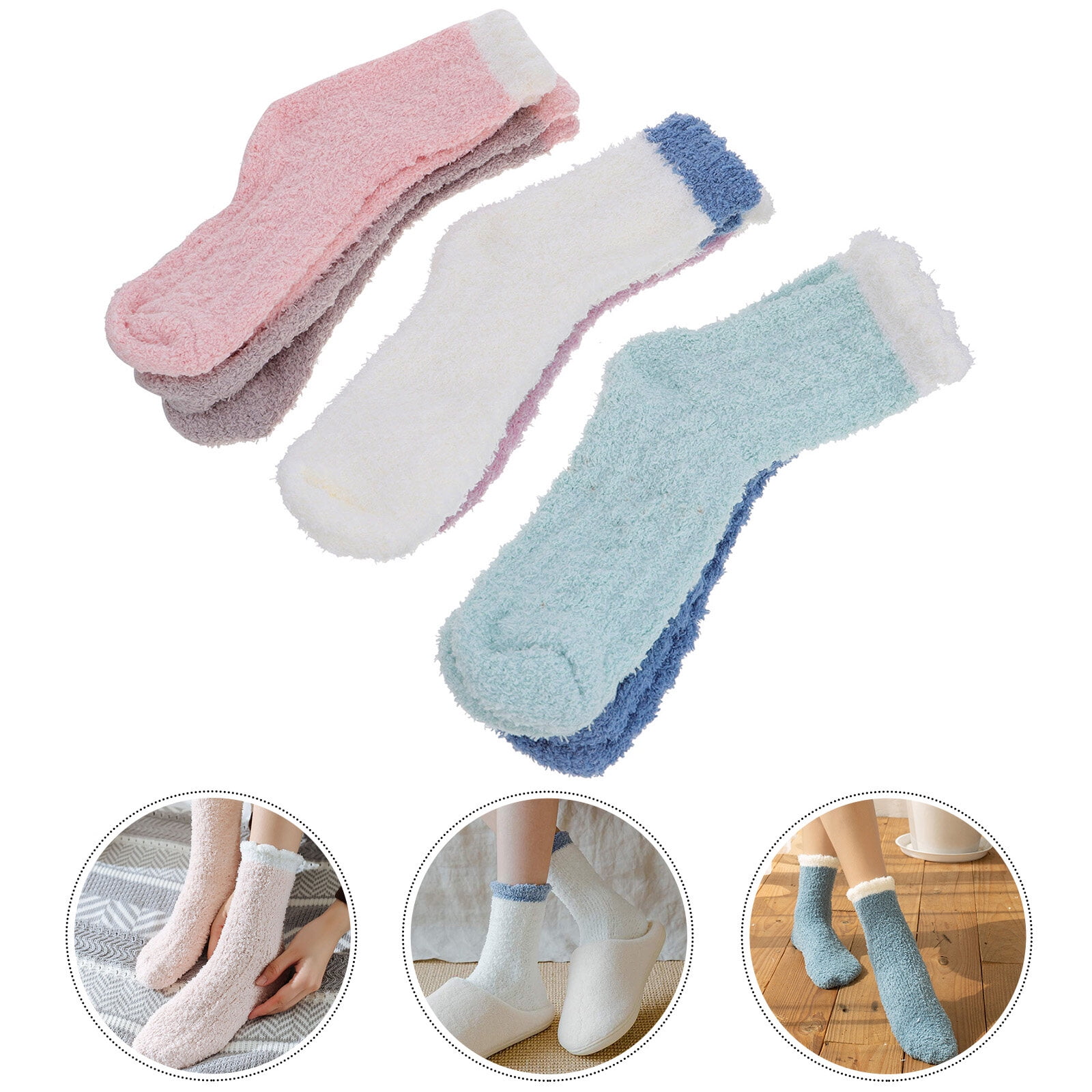 Click here for Fondotin 6 Pairs Girls Fuzzy Socks Assorted Fleece... prices