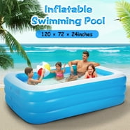 "Intex Huge Inflatable Kids Blow Up Swim Center Family Lounge Pool, 88 ...