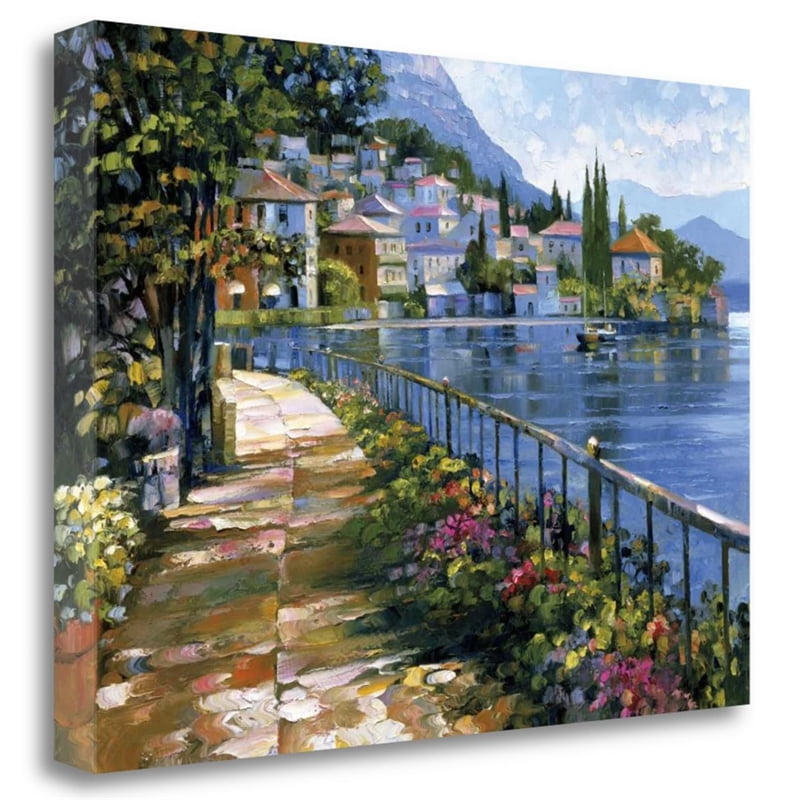 39" x 28" Sunlit Stroll by Howard Behrens - Print on Canvas Fabric ...