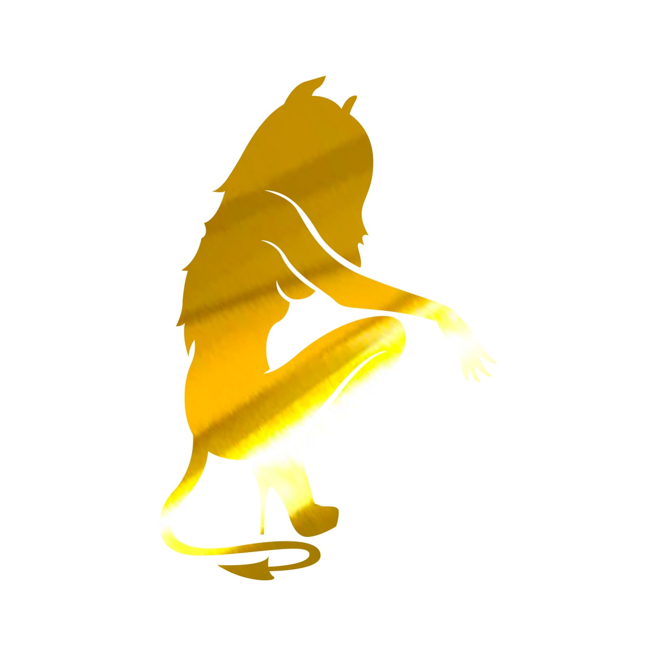 Kneeling Sexy Devil Sticker Decal Die Cut - Self Adhesive Vinyl ...