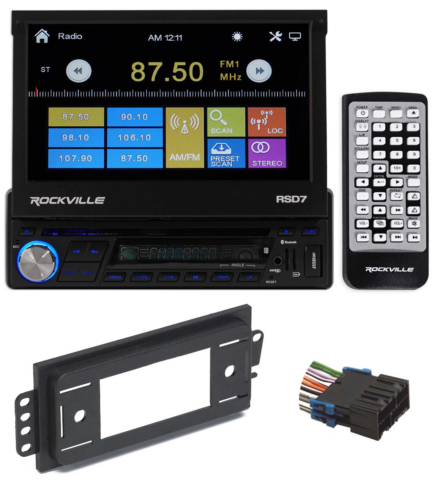 Trans AM DVD Monitor Bluetooth Player iPhone/Pandora for 93-02 Pontiac ...