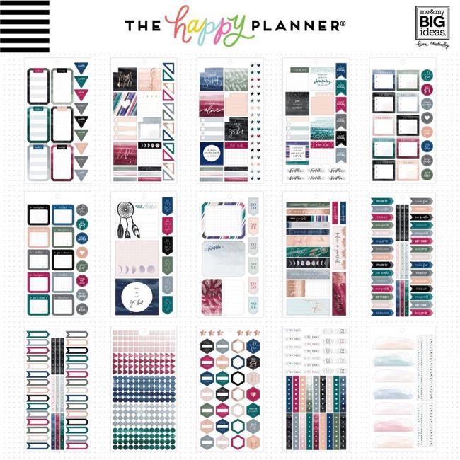 Happy Planner Sticker Value Pack-Boho - Walmart.com