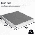 ULIESC 7 inch King Size Metal Box Spring, Sturdy Mattress Foundation ...