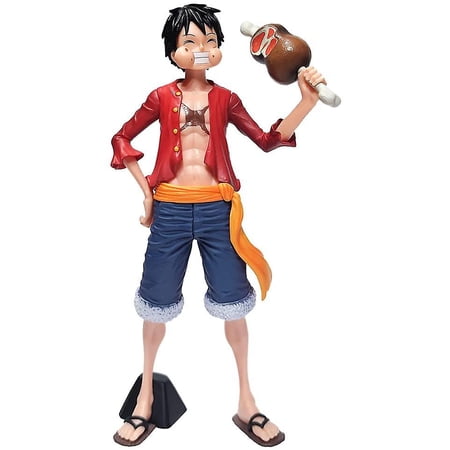 27cm Anime One Piece Luffy Three Forms Star Eyes Eat Meat Drink Beer ...