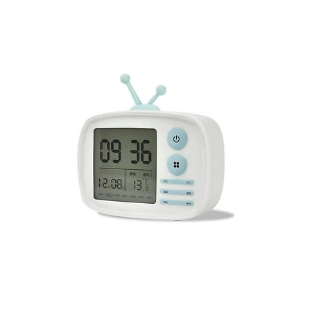 retro TV alarm clock LED Digital Alarm Clock Large Display With ...