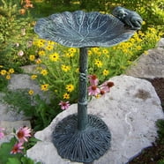 Brylanehome Solar Bird Bath, Stone - Walmart.com