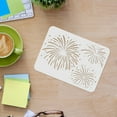 Fireworks Stencils Fireworks Pattern Stencil Plastic Reusable Fireworks ...