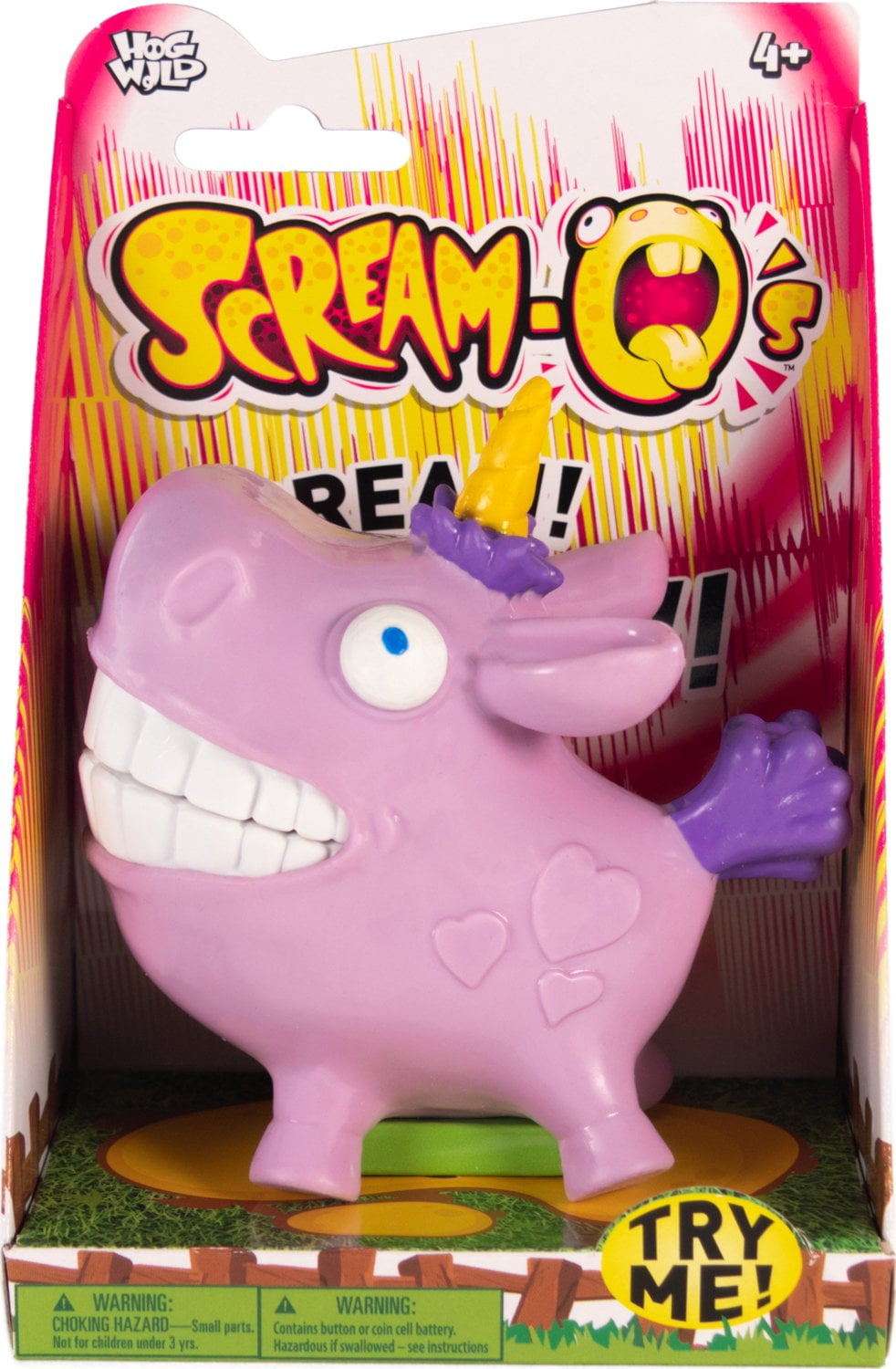 "Scream-O Screaming Unicorn Toy - Squeeze The Unicorn's Cheeks and It ...