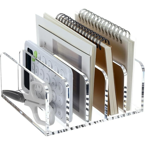 A4 Document Storage Box | Transparent File Organizer with Open Top ...