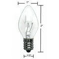 Creative Hobbies C7 Night Light Bulb 7 Watt 130 Volt Clear Candelabra ...