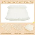 5 Yards Clothing Lace Trims 4 inch Wide WhiteSmoke Color Ruffled ...