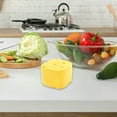 Cheese-Shaped Airtight Food Storage Box, 3.5 in Cute Fridge Organizer ...
