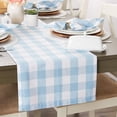 Buffalo Check Collection, Classic Farmhouse Table Runner, 14x72, Light ...