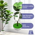 Artificial Fiddle Leaf Fig Tree 4Ft Potted Plants for Indoors Outdoor ...