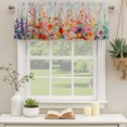 2 Pack Colorful Flower Valance for Window Wildflower Garden ...
