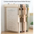 Giaone Double Layer ABS Document with Clipboard Portable File Organiser ...