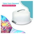 Cake Pastry Pie Storage Domed Container With Lockable Lid & Handle 12 ...