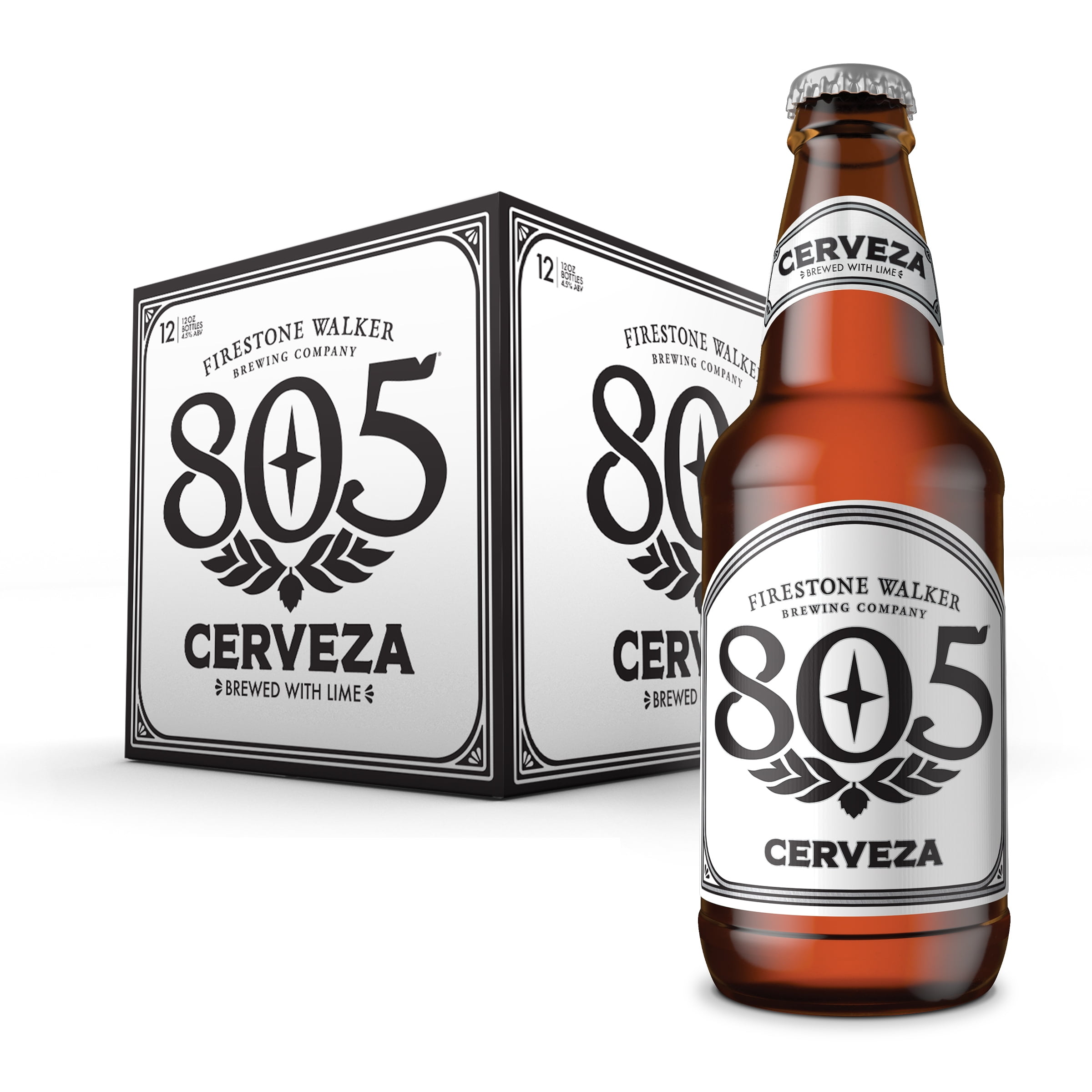 Firestone Walker 805 Cerveza Lager Beer, 12 Pack, 12 fl oz Bottles, 4.5 ...